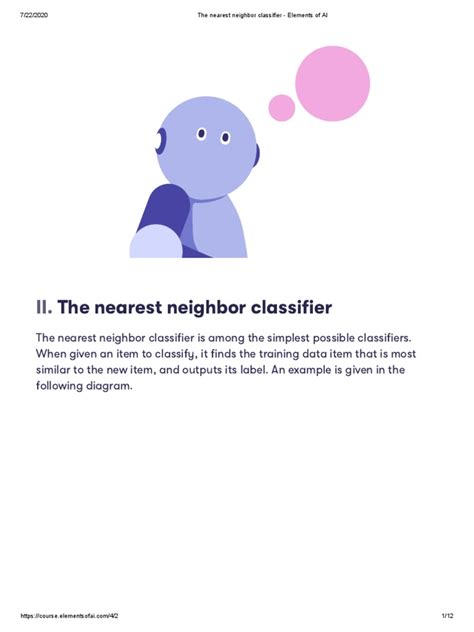 The Nearest Neighbor Classifier Elements Of Ai 4 Pdf