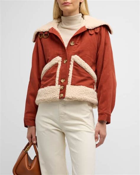 the great the peak fuzzy lined coat neiman marcus