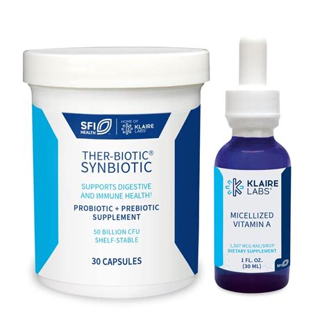 Klaire Labs Probiotic And Vitamin A Bundle
