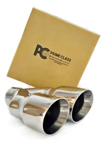 Ponteira Escapamento Inox Dupla 35 Polegadas Luzian P020 Cromado Parcelamento Sem Juros