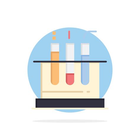 Tube Test Lab Medical Abstract Circle Background Flat Color Icon 13298297 Vector Art At Vecteezy
