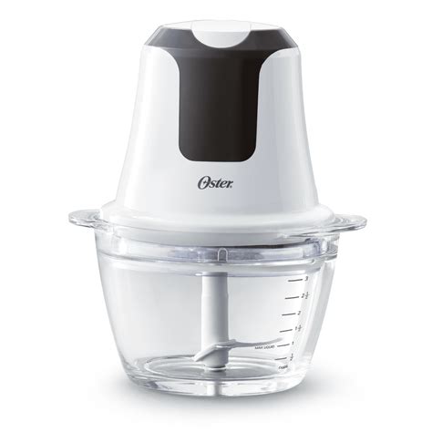Brandclub Oster 3 Cup Mini Food Chopper With Glass Bowl For Kitchen Prep