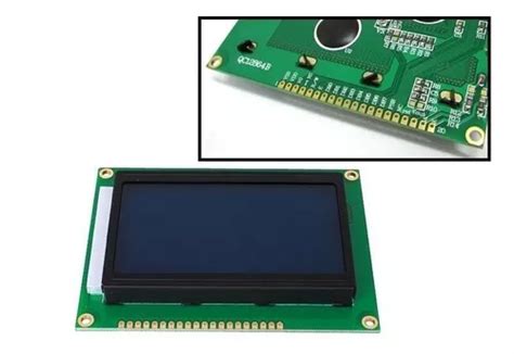 display lcd grafico 12864 backlight azul 128x64 arduino ubot en venta