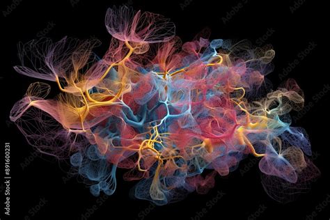 Neural Network Visualization Human Brain Analog Intricate Detailed
