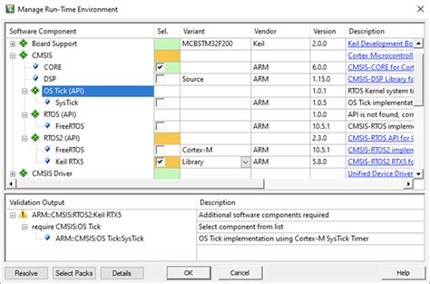 unable to build lwip core target not created without any errors