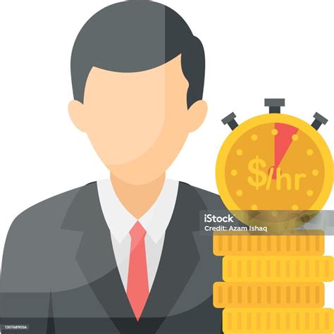 흰색 배경 컴퓨터 프로그래밍 및 코딩 스톡 일러스트레이션의 리소스 지불 속도 개념 급여 또는 임금 벡터 색상 아이콘 디자인