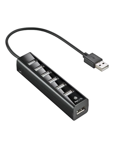 Ngs Ihub7 Tiny Hub 7x Usb 20 Negro Online Canarias