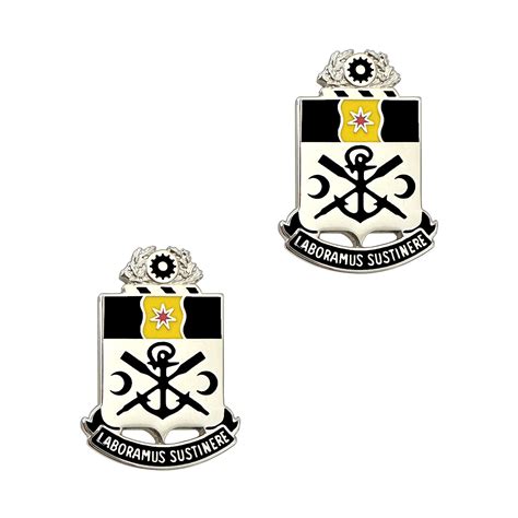 U S Army 10th Engineer Battalion Unit Crest Pair Sta Brite Insignia Inc