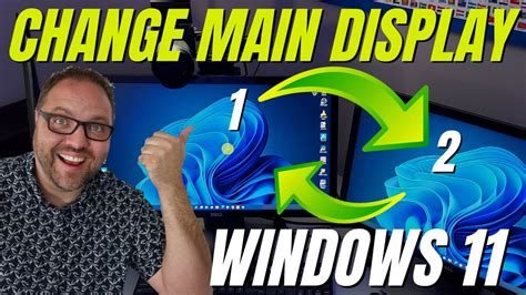 How to Set your Primary Monitor Windows 11 - Change Main Display - YouTube