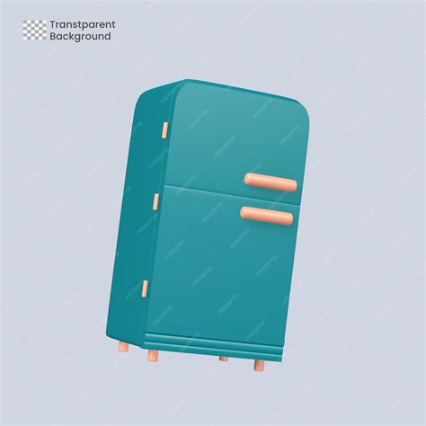 Premium Psd Refrigerator 3d Icon