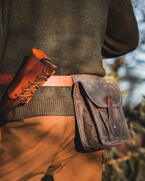 Outdoor Waxed Canvas Belt Pouch Etsy