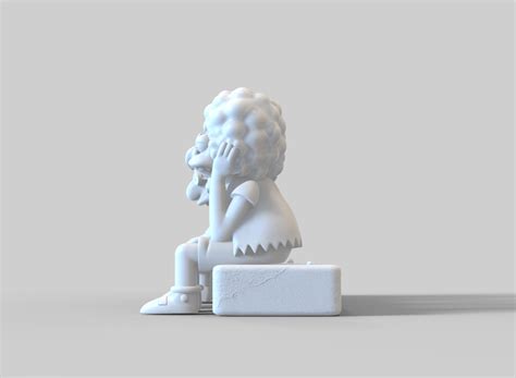 Stl File The Simpsons Bart With A Wig Bart On The Road Episode 🎨 ・3d Print Design To