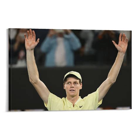 Jannik Sinner Tennis Poster 25 Canvas Wall Art Poster Decorative Bedroom Modern Home Print