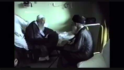 دیدار رهبر انقلاب با عارف با الله ایت الله بها الدینی نماشا