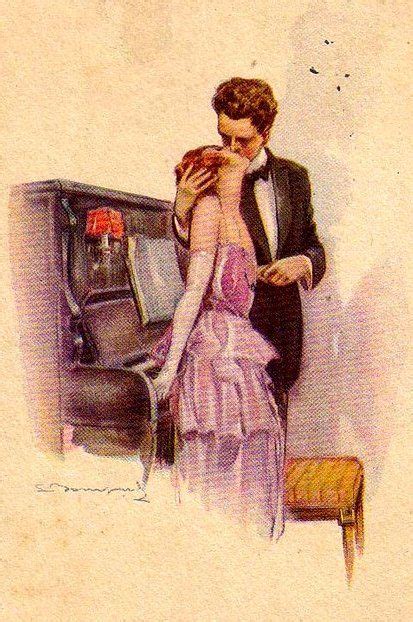 Sergio Bompard Postcard Source Illustrators Vintage Artwork Vintage Couples