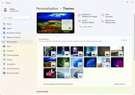 Scotland Desktop Theme Alex Collect
