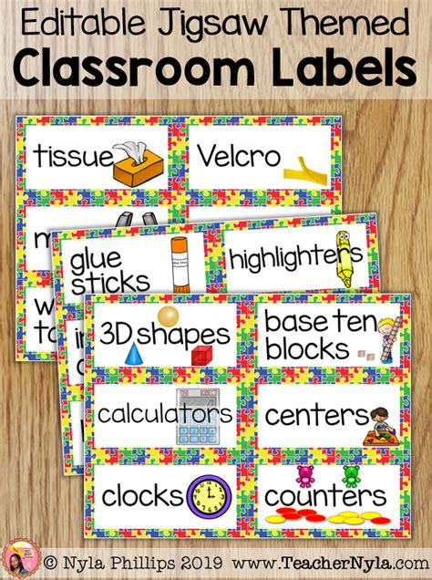 Colorful Jigsaw Theme Classroom Decor Ideas Nylas Crafty Teaching