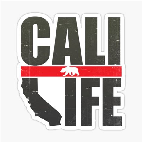 Cali Life Sticker For Sale By Simplynun Redbubble