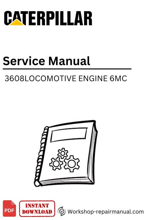 3608 Cat Caterpillar Locomotive Engine Service Repair Manual 6mc