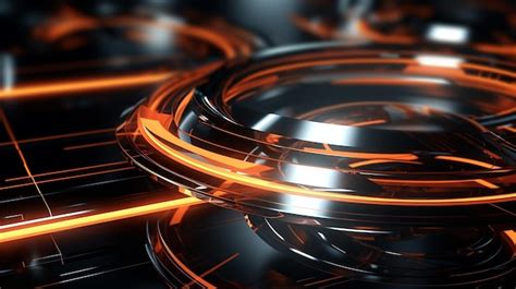 Premium AI Image Abstract Technology Background D Rendering