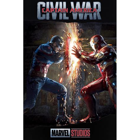 Captain America Civil War Movie Poster Movie Home Decor Room Etsy
