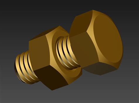Qm Nut Scripted Geometry Plugin 3d Model Cgtrader