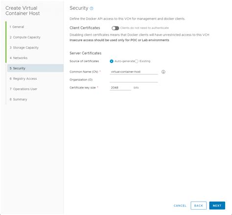 Deploy Virtual Container Host For Vsphere Integrated Containers Vraccoon