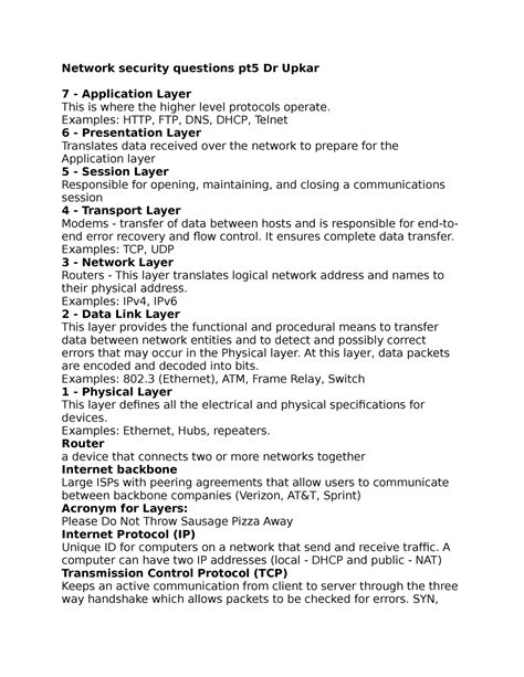 Network Security Questions Pt5 Dr Upkar Examples Ftp Dns