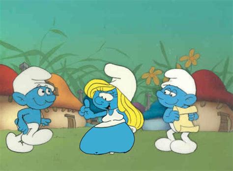 Smurfette Belly By Massive Satisfaction On Deviantart