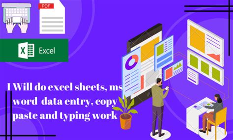 Do Excel Sheets Ms Word Data Entry Copy Paste And Typing Work By