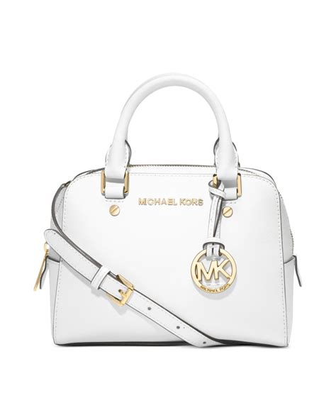 Michael Kors Jet Set Small Travel Satchel In White Lyst