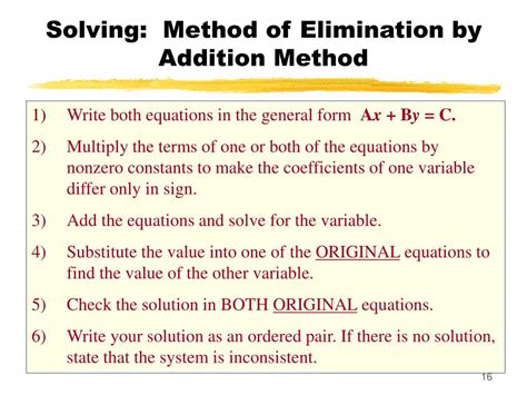 Ppt Solving Systems Of Linear Equations In Two Variables Methods And