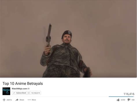 Top 10 Anime Betrayals Top 10 Anime List Parodies Know Your Meme