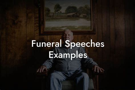 Funeral Speeches Examples Eulogy Assistant