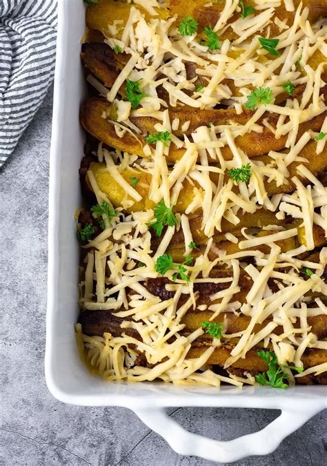 Vegan Pastelon Plantain Lasagna Healthier Steps