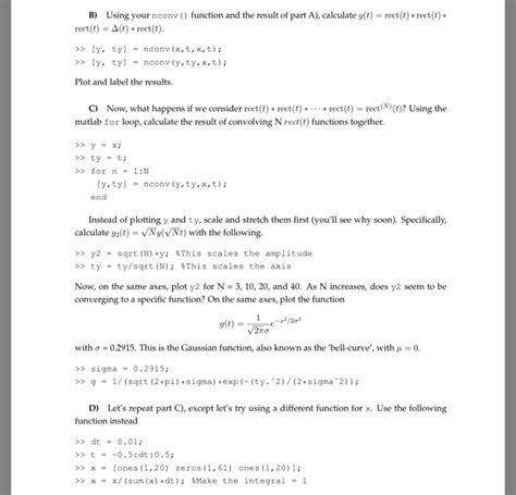 Solved Task 1 Write A Matlab M File For Nconv Include A
