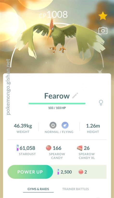 Fearow Pokemon Shiny