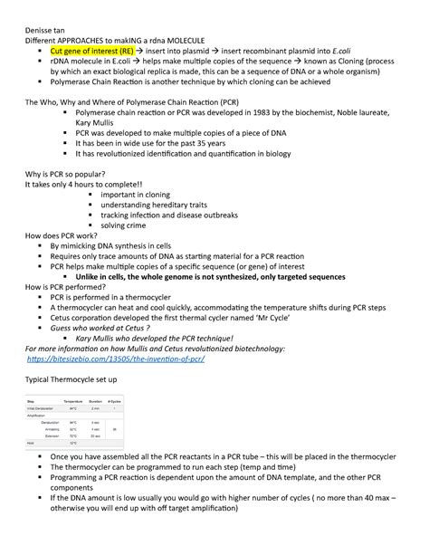 Week 7 Dna Summary With Test Questions Different Approaches To