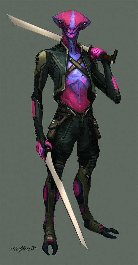 Alien outlaws part 2 refining 2d design and rendering techniques jerad s marantz – Artofit