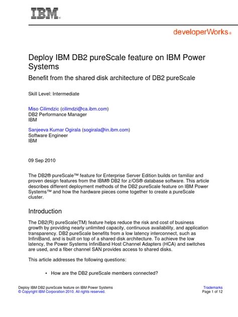 Db2 Purescale Ibm Db2 Computer Data Db2 Purescale Ibm Db2 Computer Data