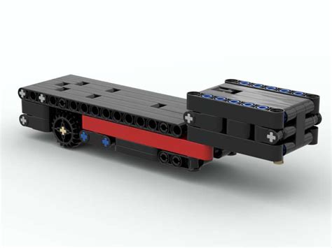 Lego Moc Low Loader For Tractor Truck By Philtech Rebrickable Build With Lego