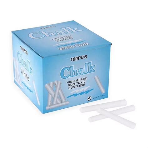 100pcs White Chalk In A Box Megamall Online Store