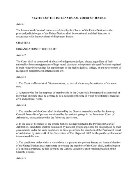 Icj Statute