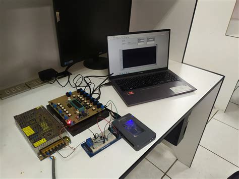 plc module connected to the data logger to test its operation for 24 h