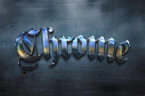 Chrome Text Styles For Photoshop Layer Styles ~ Creative Market
