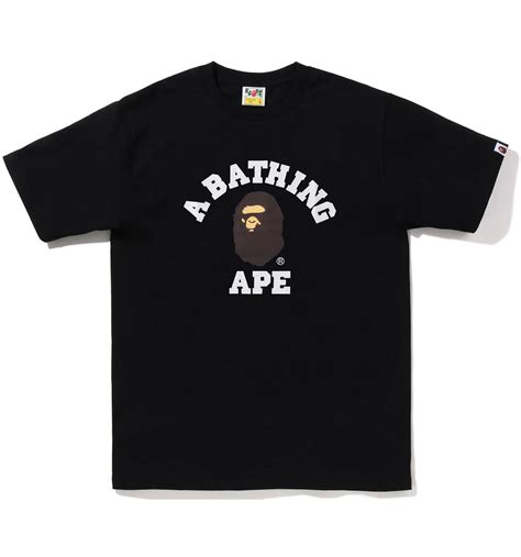 Bape College Tee Ss23 Black Ss23 Gb
