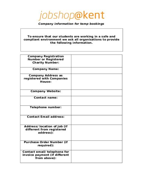 Advertising Requirement Capture Doc Template Pdffiller