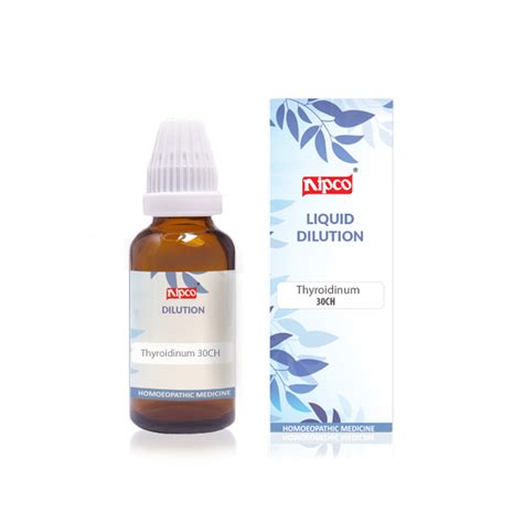 Nipco Thyroidinum 30ch Nipco Homeopathic Products