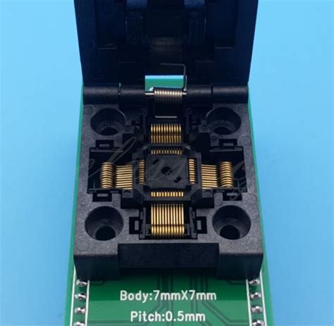 Tqfp48 Qfp48 To Dip48 Sa248 Ic Programmer Adapter Clamshell Test Socket Ebay