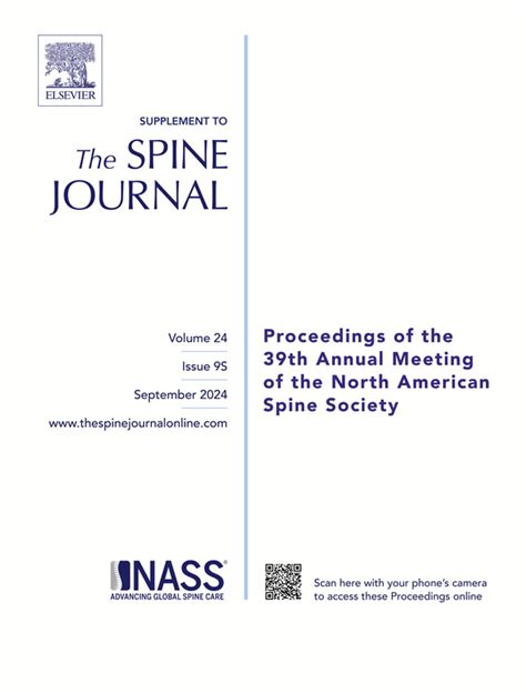 Table Of Contents Page The Spine Journal